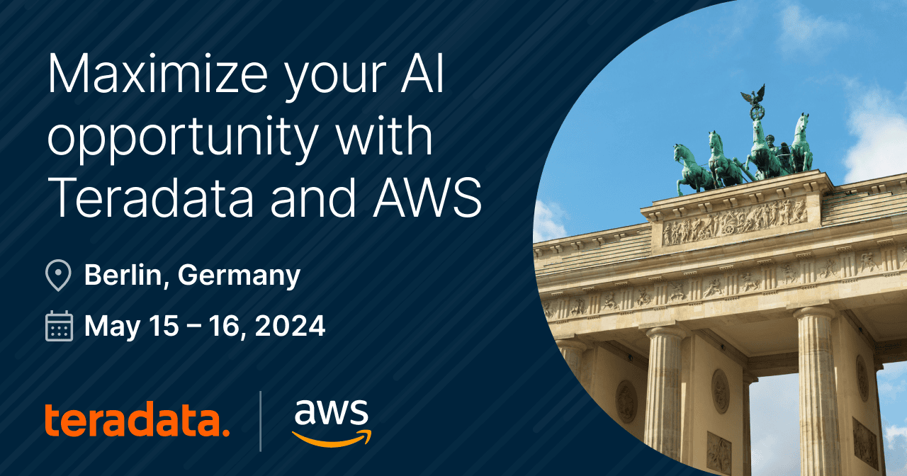 Meet With Teradata at the AWS Summit – Berlin | Teradata
